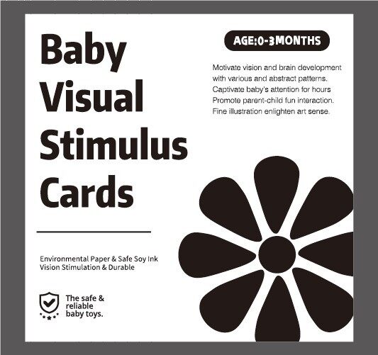 Mumystation 0-36 Months Baby Vision Cards Flash Card Newborn Visual ...