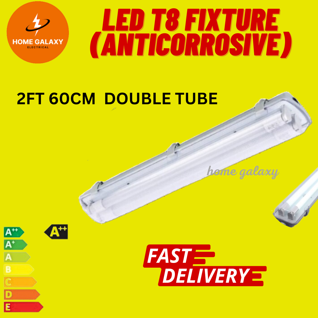 🔥HOT 🔥Anti Corrosive/Weatherproof LED T8 Single Circuit Casing For T8 ...