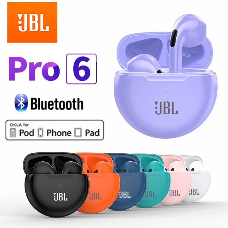 ♥คลังสินค้าพร้อม + Gratis Ongkir♥แอร์โปร6 TWS JBL ที่สุดหูฟังบลูทูธไร้ ...