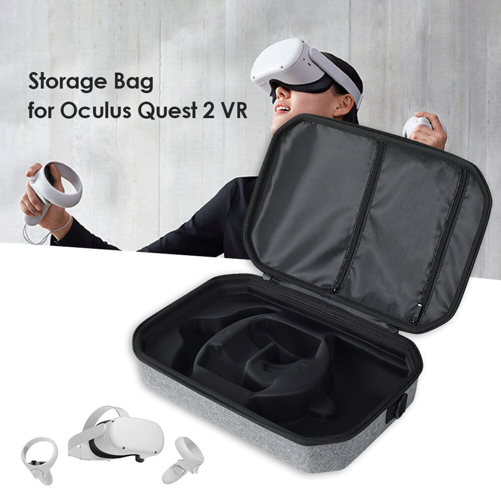 Hard Shell กระเป๋าถือ EVA พร้อมสายคล้องไหล่สำหรับ Oculus Quest 2 Travel ...
