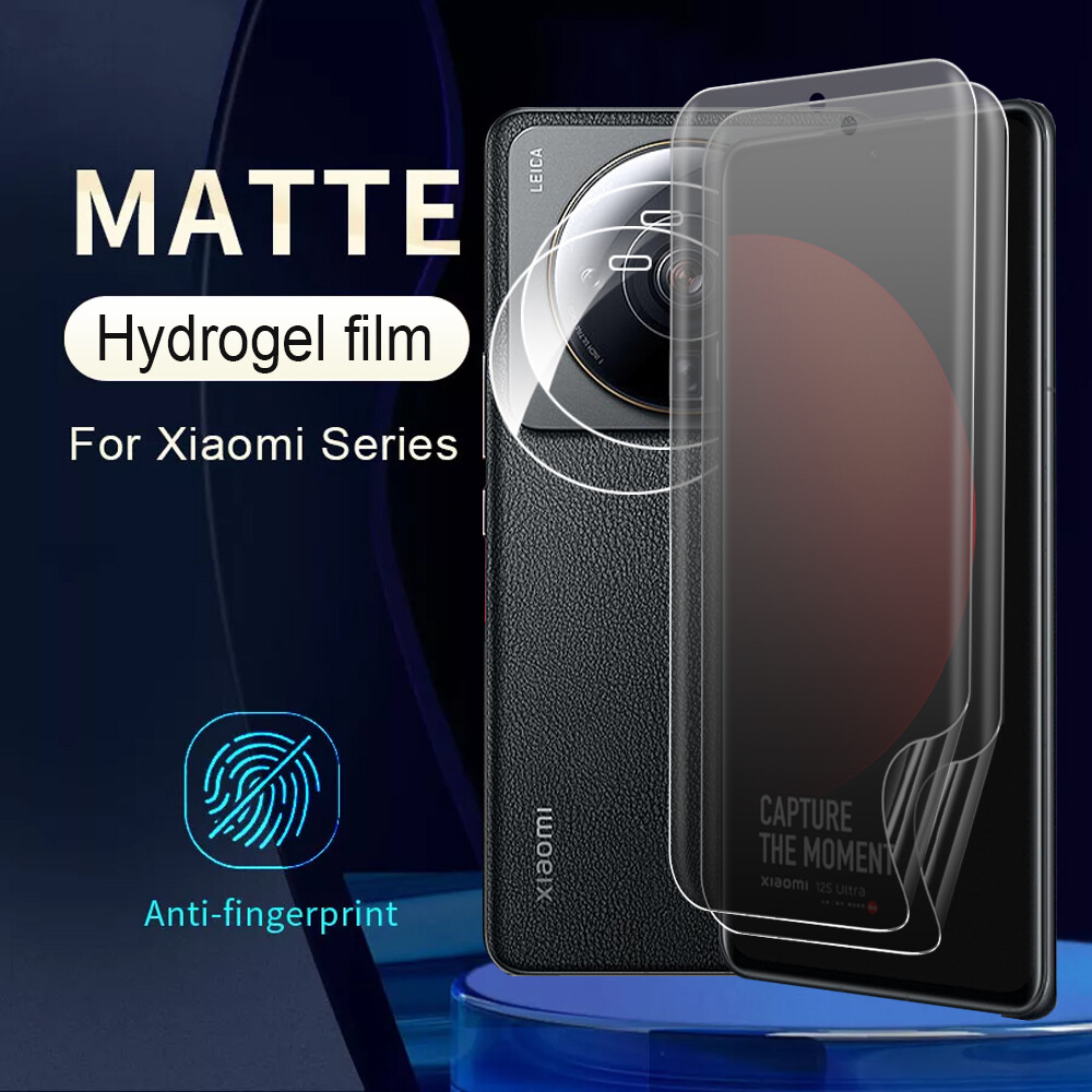 4-2in1 999D Matte Hydrogel ฟิล์มสำหรับ Xiaomi 12S Ultra Full ป้องกัน ...