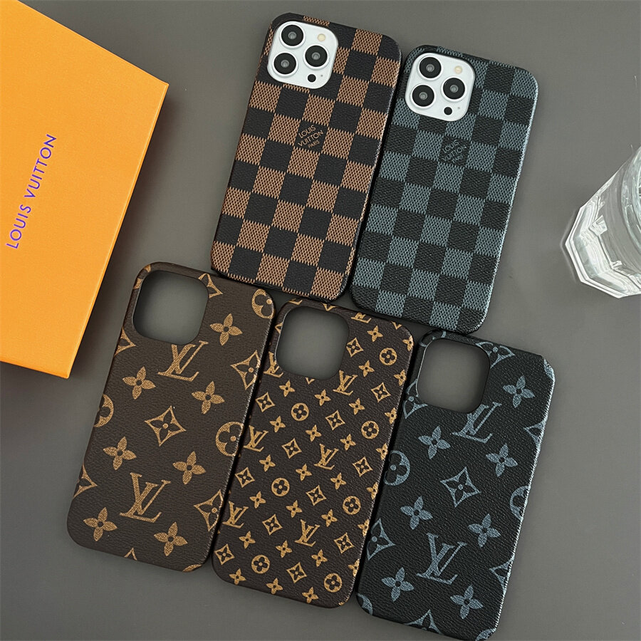 Luxury brand high end Leather phone case with box case for iphone 14 ...