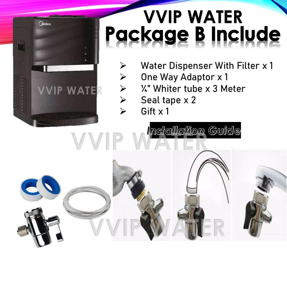 Midea Mild Alkaline Water Dispenser Hot Normal Cold Model: 1631 With 4 ...