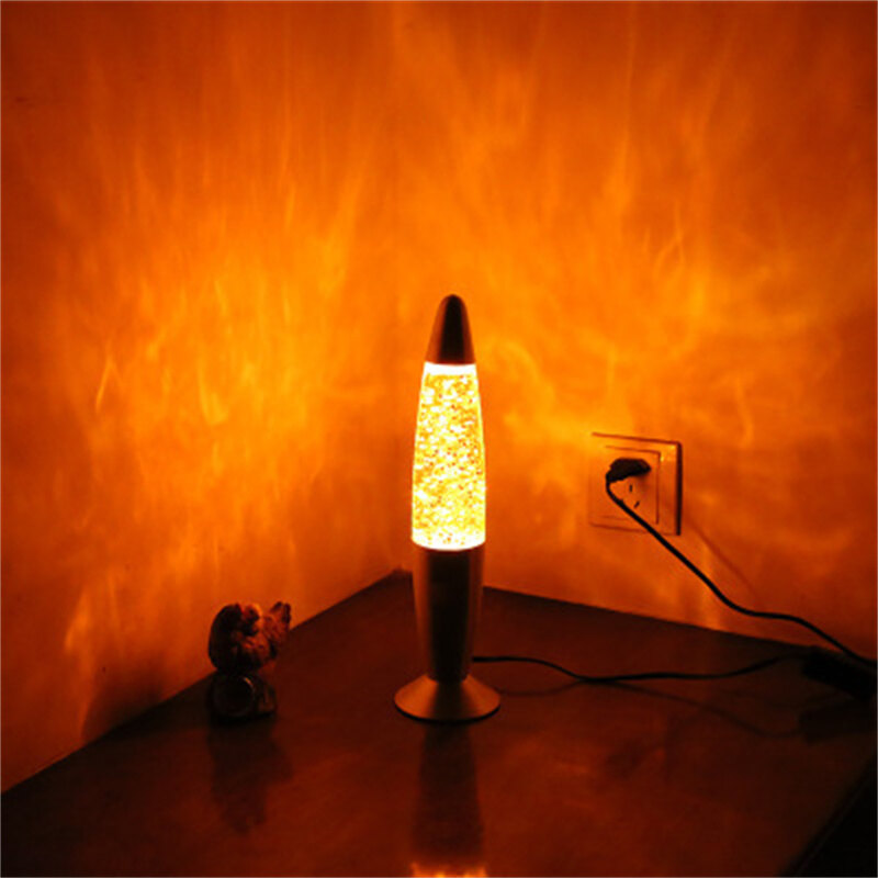 【Flash Sale】Creative Volcano Lava Lamp Bedroom Night Light Aluminium ...