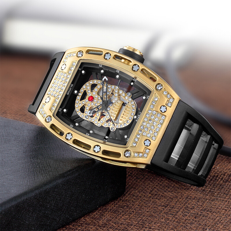 ∮ Richard ∮ โจรสลัด ∮ กะโหลกศีรษะสไตล์ผู้ชายดูทหารwateproofโครงกระดูก ...