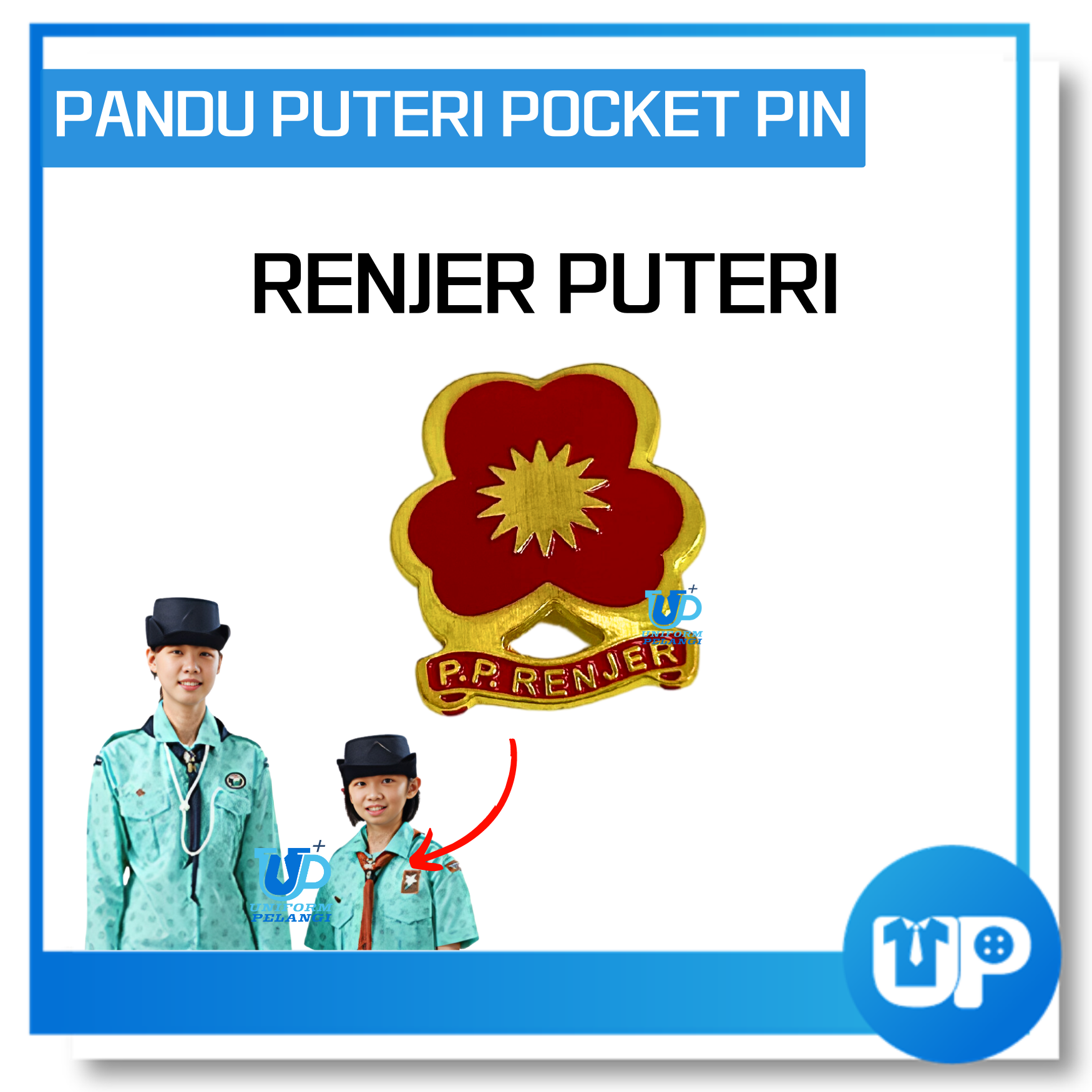 Tunas / Pandu Puteri Poket pin / Renjer Puteri Pocket Pin Pandu Puteri ...