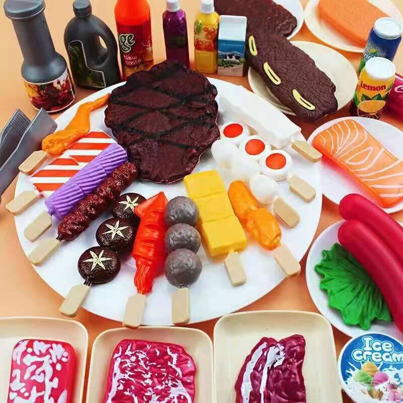Kids Simulation Barbecue Sushi Pretend Food Toy Simulation Sashimi ...