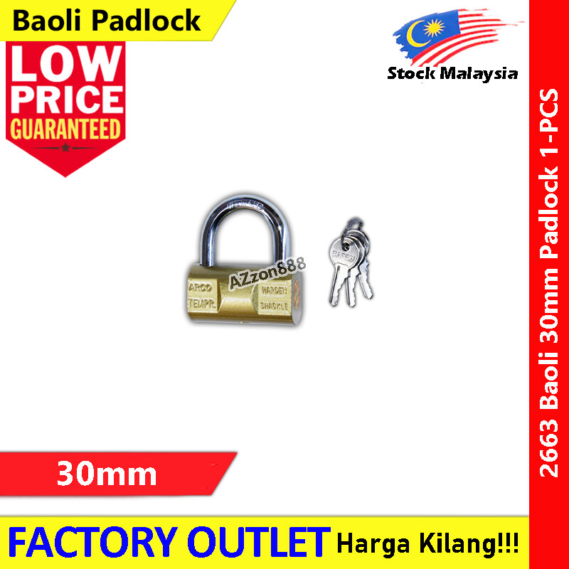 Baoli Lock Heavy Duty Hammer Iron Padlock Lock Baoli Baresi Italy ...