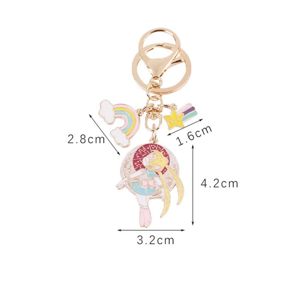 WRIGHTJ ของขวัญอุปกรณ์เสริมคู่ Key Chain กระเป๋าจี้เครื่องประดับ ...