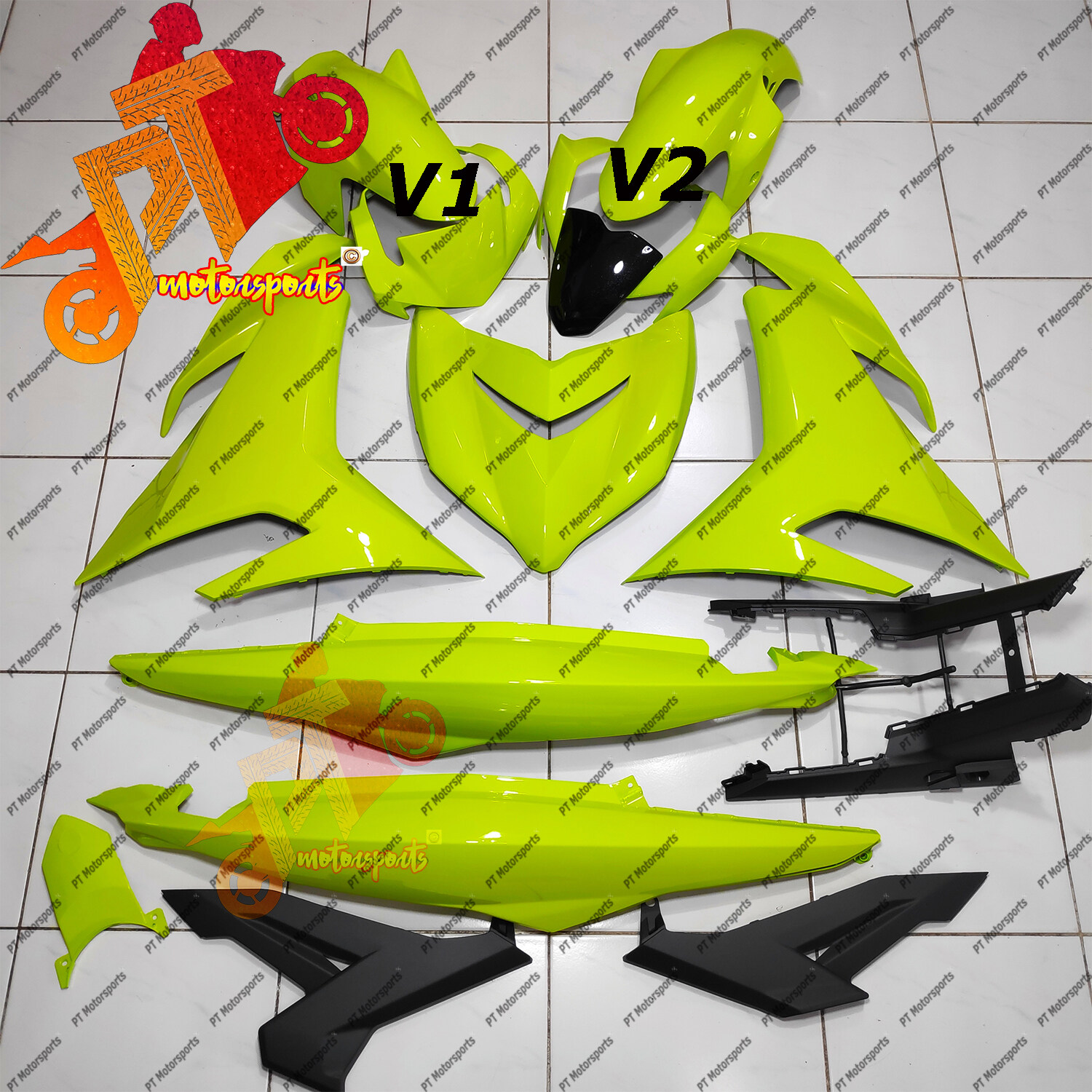 Yamaha Y15 Cover Set Fluorescent Green V1 V2 | Lazada