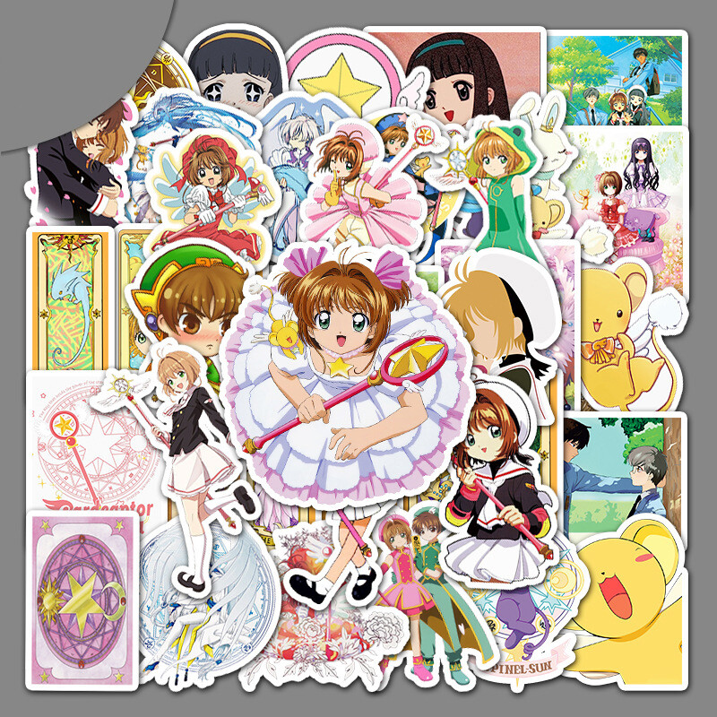 NEW ARRIVAL 50PCS Card Captor Sakura Anime Sticker Cute Cartoon ...