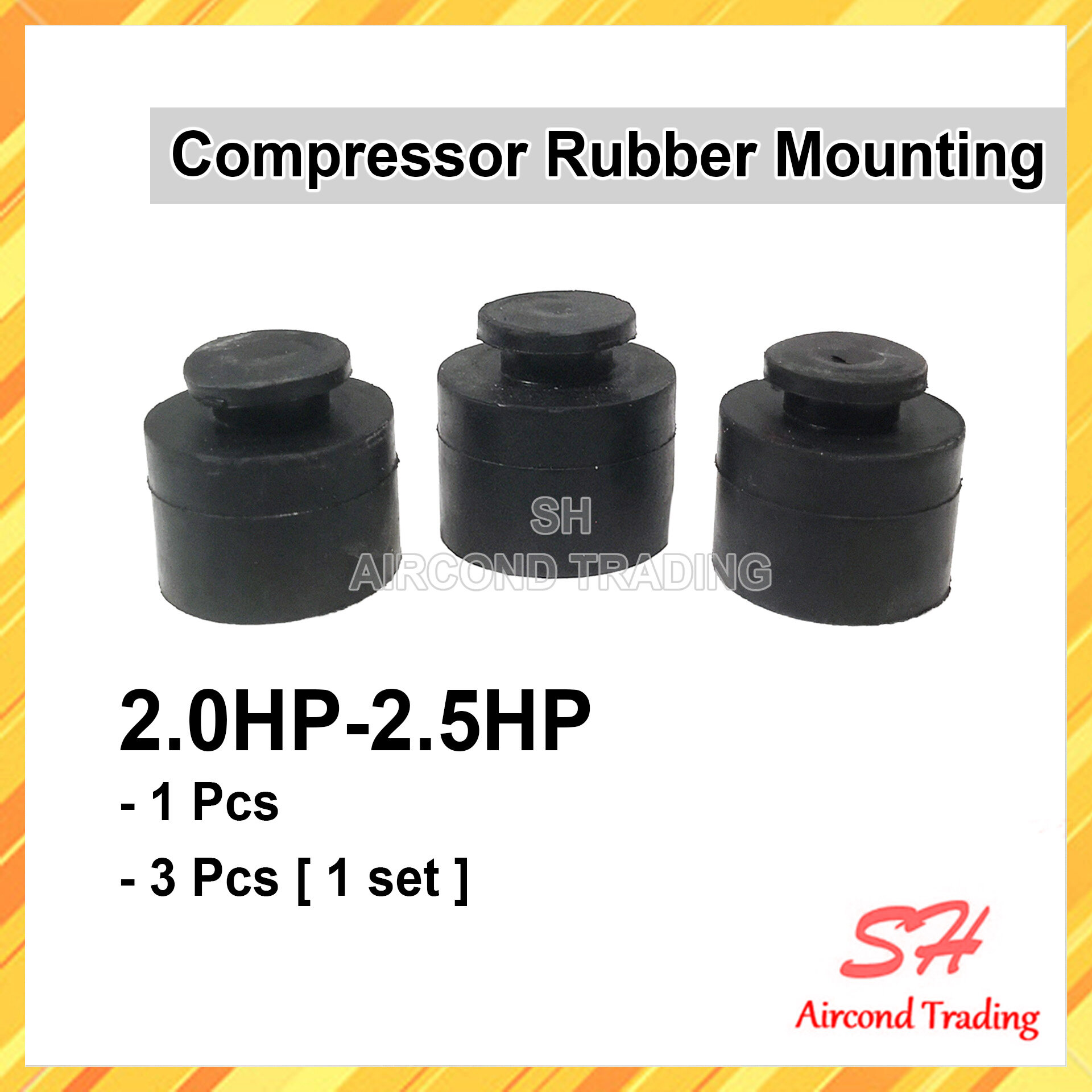 Aircond Outdoor Compressor Rubber Mounting / Mounting Bush / Mounting ...