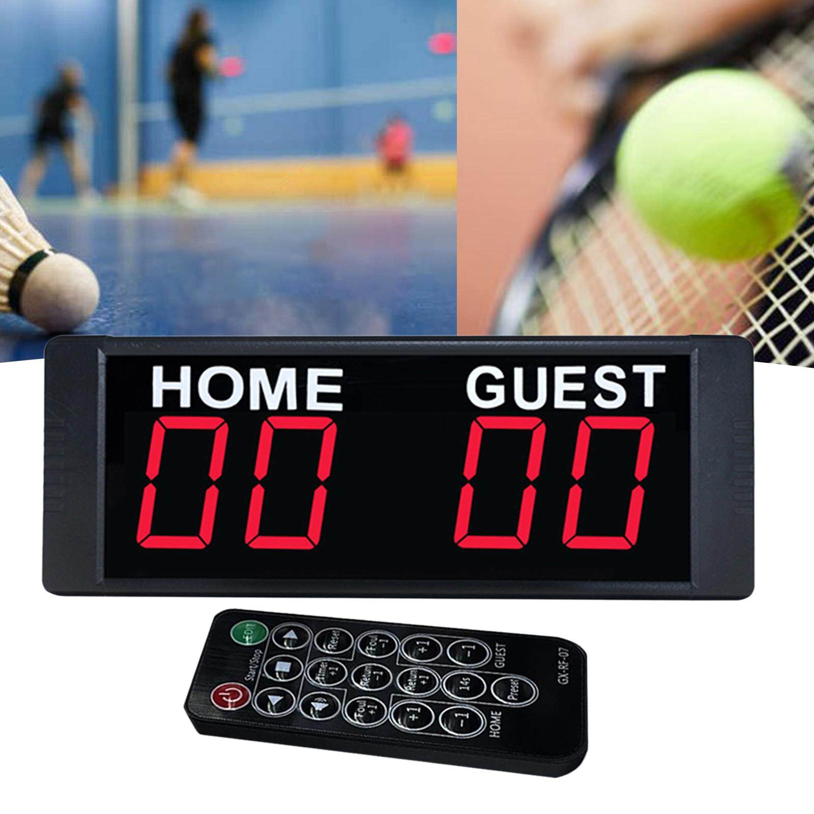 Mini Electronic Scoreboard Wall Mount Indoor Games Basketball Football ...