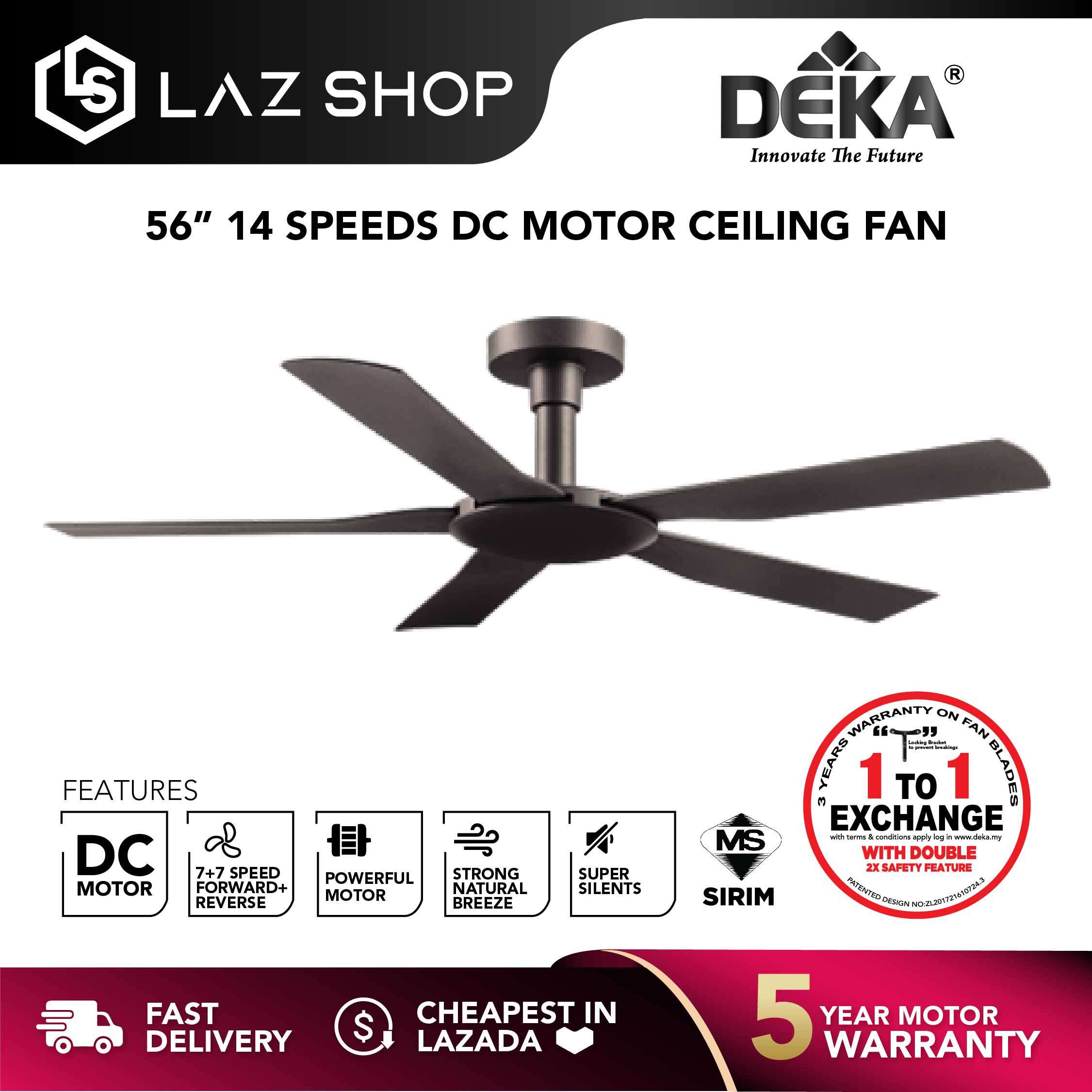 Deka Concept Series DC Motor Ceiling Fan | 56 Inch & 42 Inch CONCEPT 1 ...