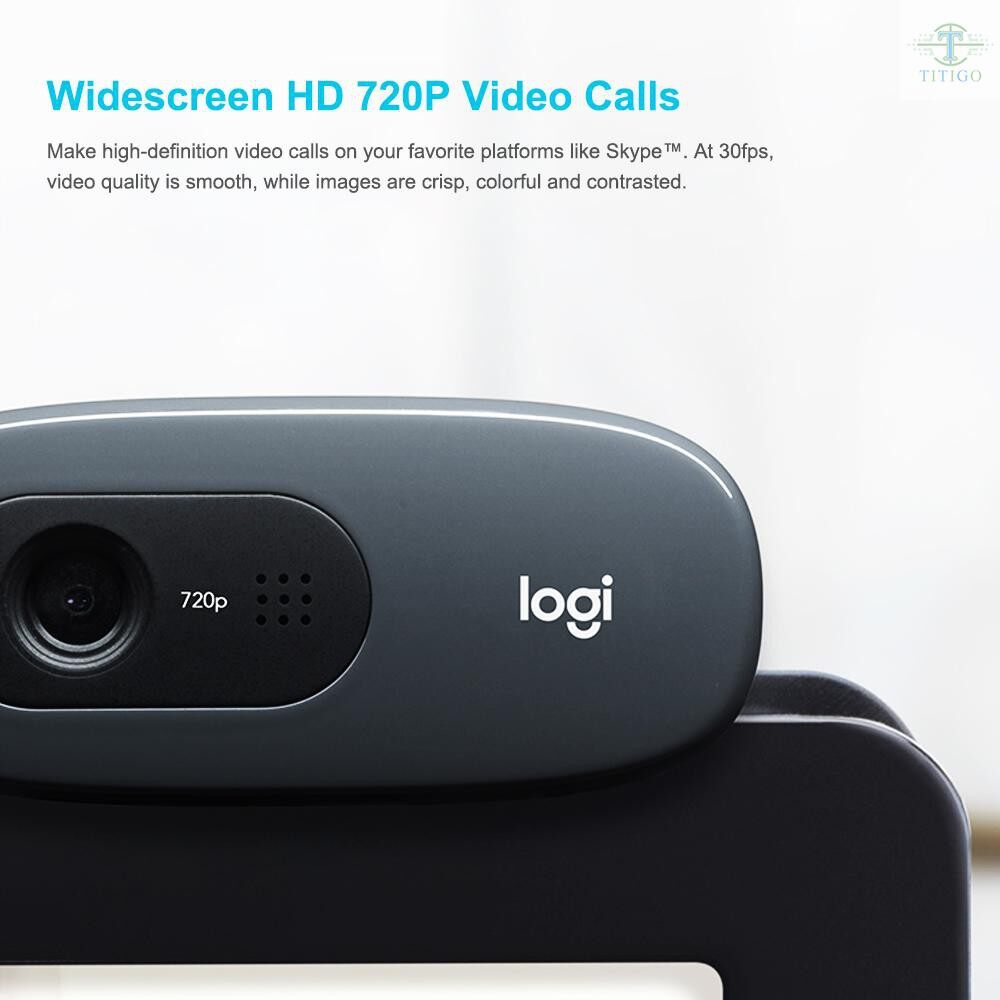 Logitech C270 HD 720 P Widescreen Video Webcam คอมพิวเตอร์แล็ปท็อปพีซี ...