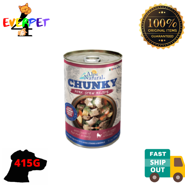 ALPS NATURAL Chunky 415G Dog Wet Food | Lazada