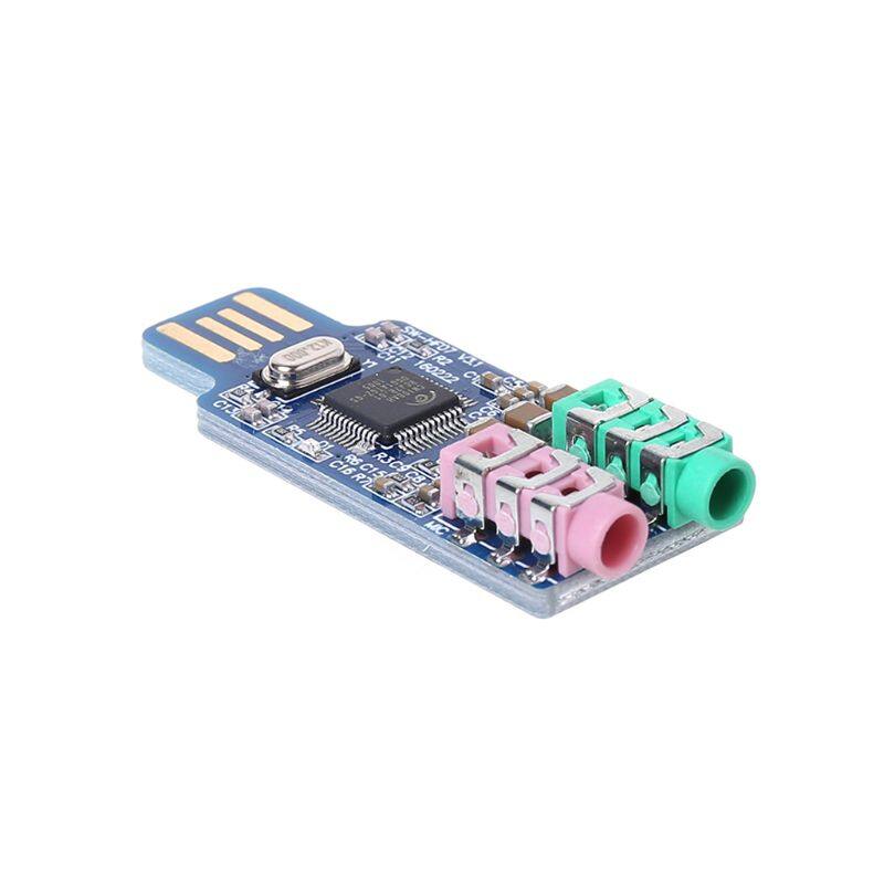 CM108 USB ไดรฟ์ฟรีการ์ดเสียงแล็ปท็อปคอมพิวเตอร์โมดูลการ์ดเสียงภายนอก - Potato Digital - ThaiPick