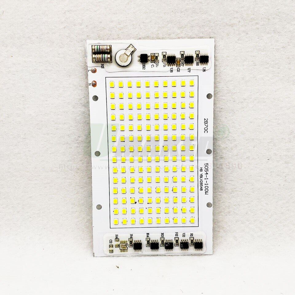 100W AC220V SMD 2835 LED PCB 142x80mm ไฟ LED อัตโนมัติสมาร์ทไอซีโมดูลไ ...