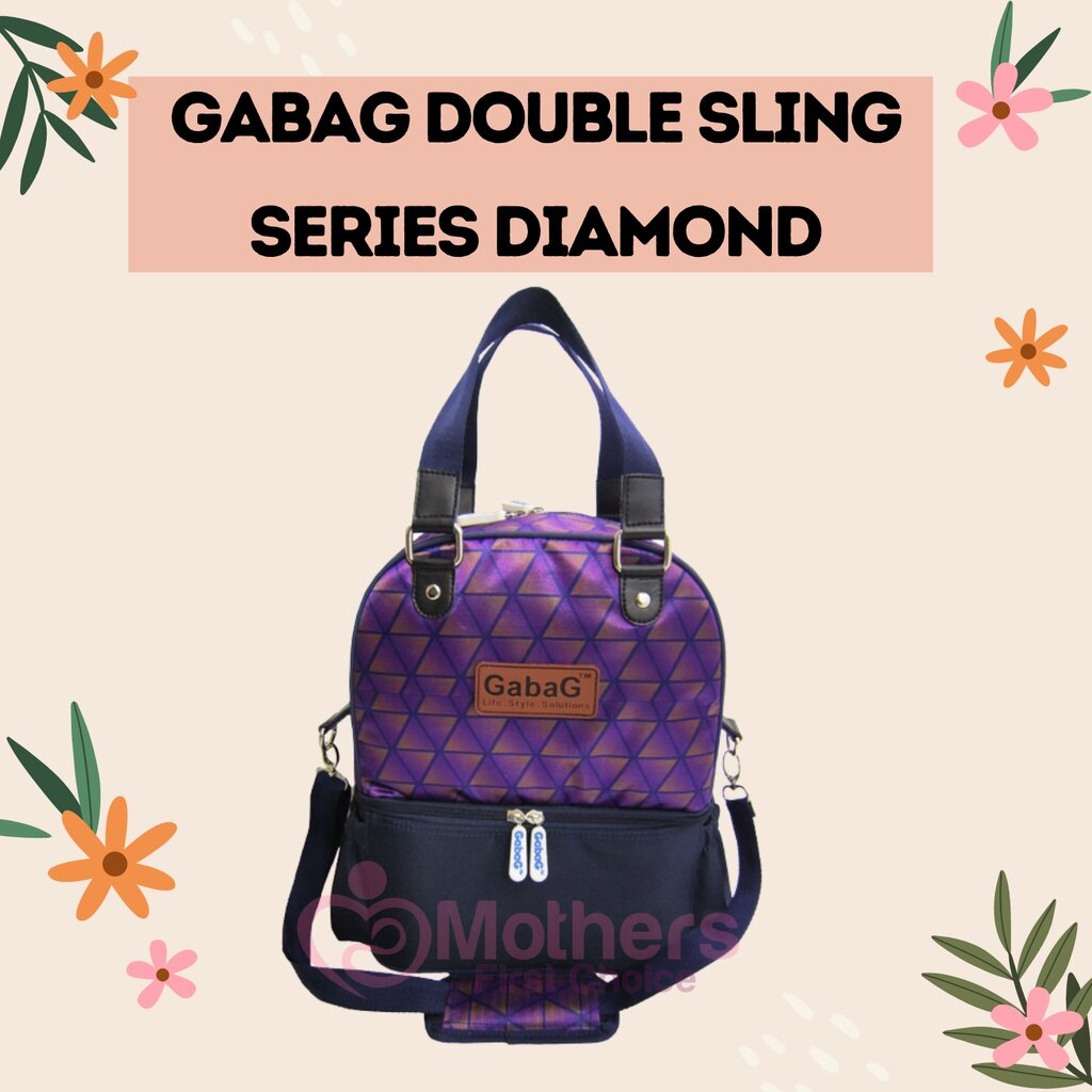 ORIGINAL GABAG DOUBLE SLING THERMAL BAG DIAMOND / GABAG DIAMOND | Lazada