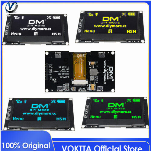 Original VOKTTA 2.42นิ้ว LCD OLED จอแสดงผลโมดูล128X64 RGB SSD1309 12864 ...