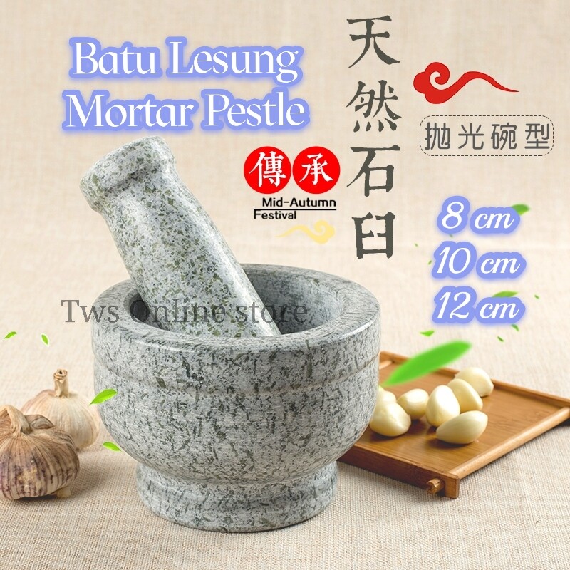 Baby Lesung Mini size 8cm/10cm/12cm Granite Stone Mortar And Pestle ...
