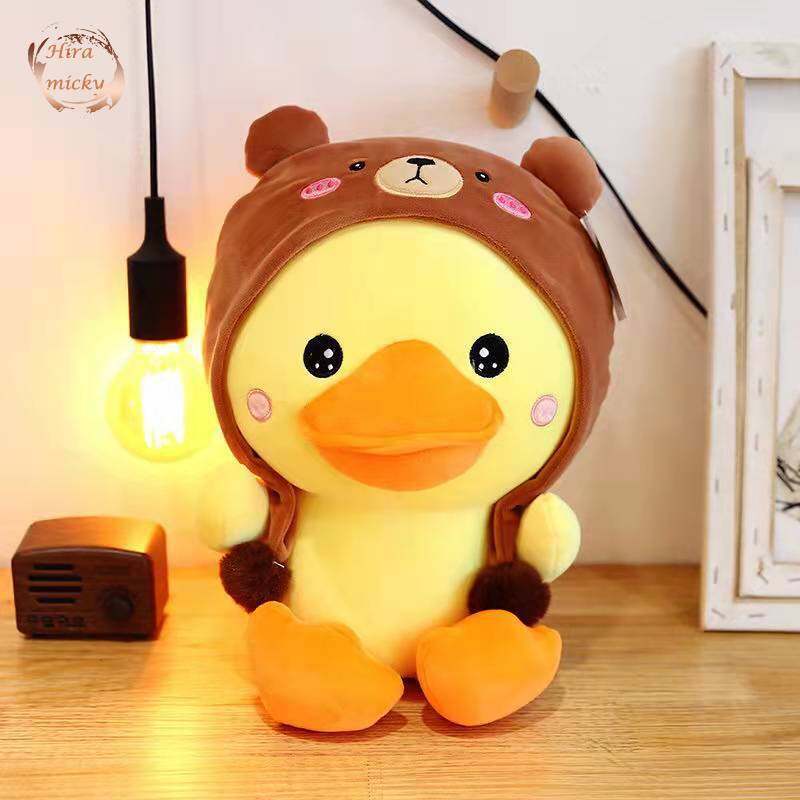 HiramMicky Yellow Duck Plush Doll Bedside Pacify Rag Toy Stuffed ...