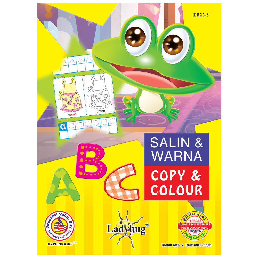 Salin & Mewarna Abc Copy Colouring Book EB22 - 3 | Lazada