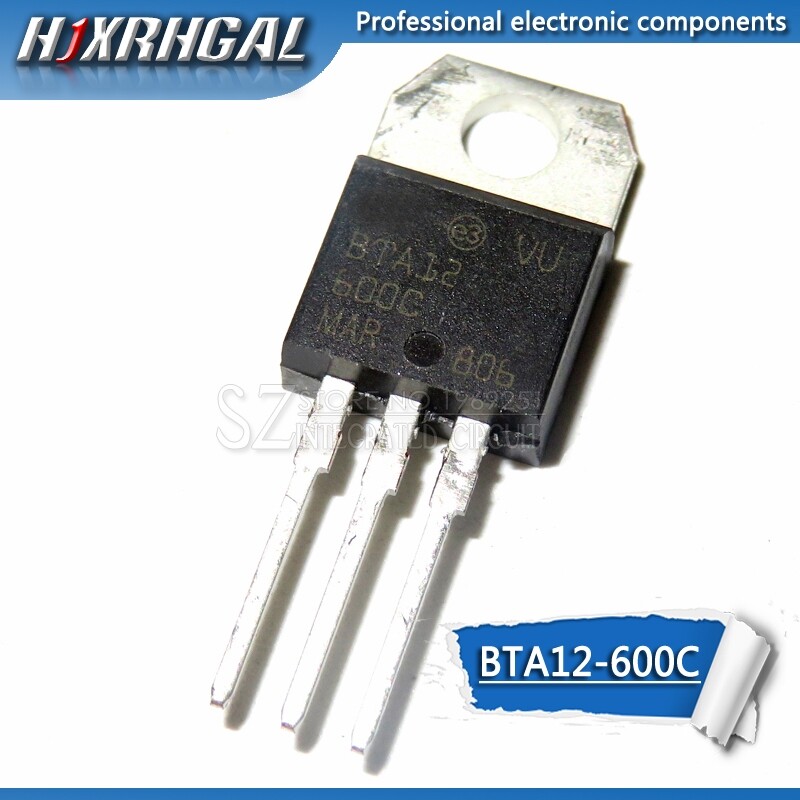 10 ชิ้น BTA12-600C BTA12-600 BTA12 triacs 12 แอมป์ 600 โวลต์ TO-220 ...