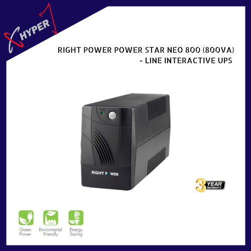 Right Power PowerStar Neo 800 (800VA) Line Interactive UPS | Lazada