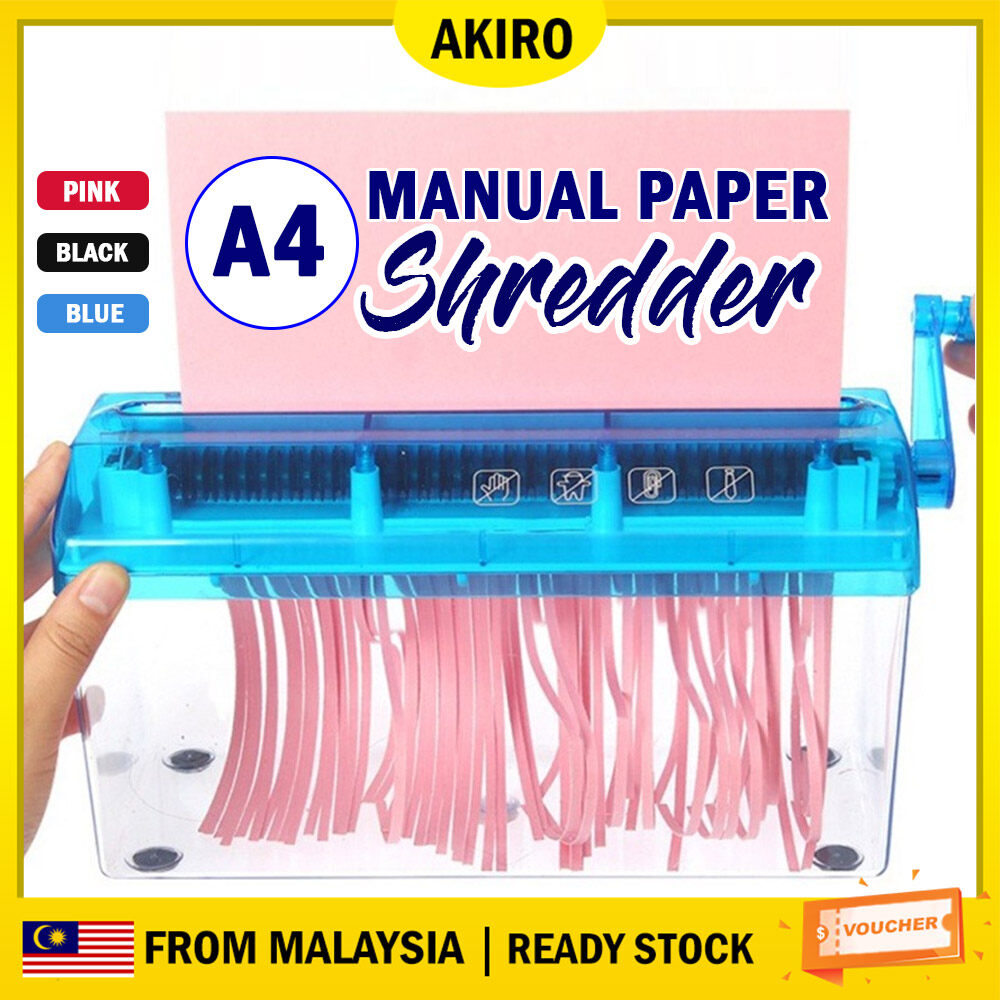AKIRO Malaysia A4 A5 Size Portable Shredder Paper Documents Pencincang ... AKIRO Malaysia A4 A5 Size Portable Shredder Paper Documents Pencincang ...
