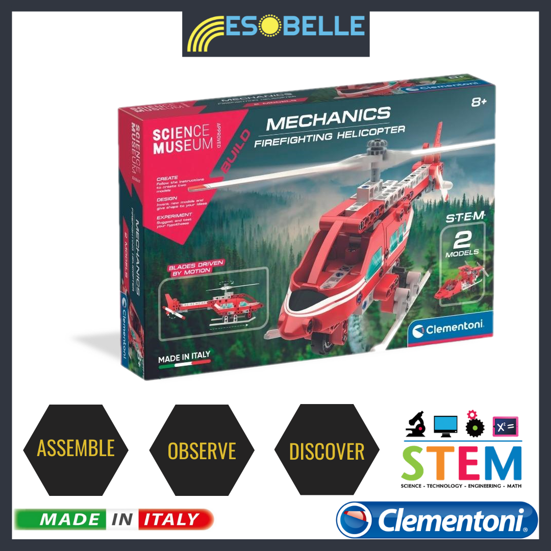 Clementoni Science & Play | Mech Lab Firefighting Helicopter | STEM ...