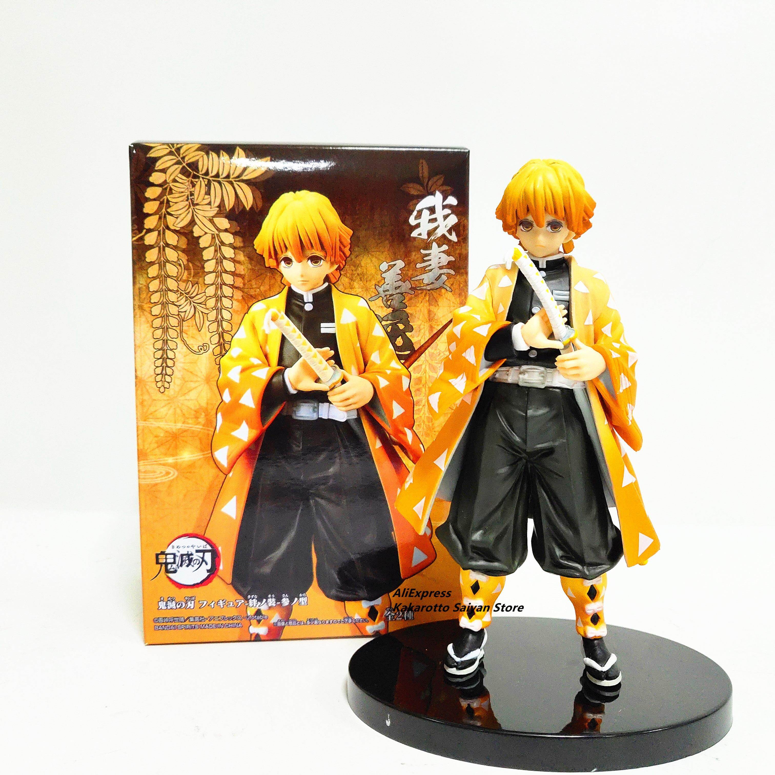Demon Slayer Agatsuma Zenitsu PVC Action Figures Thunderclap And Flash ...