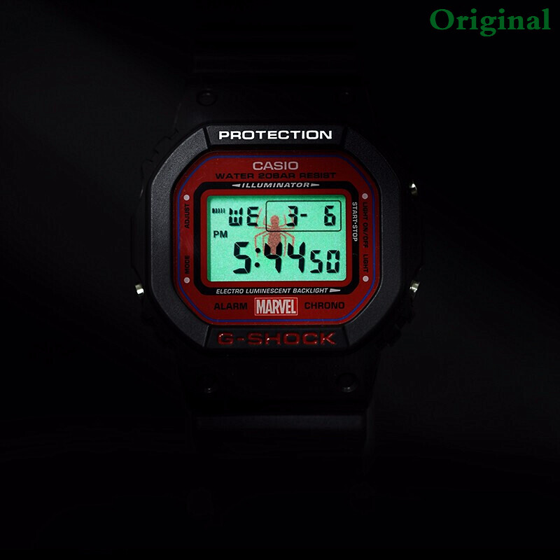 Authentic Original Marvel Edition G Shock SPIDER Men Sport Watch 200M ...