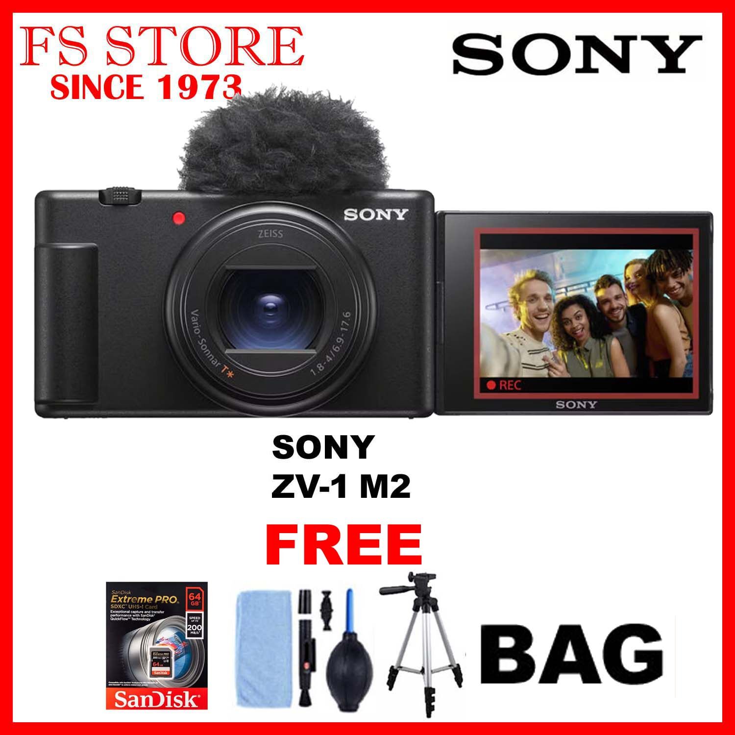 SONY ORIGINAL MALAYSIA ZV1M2 ZV-1M2 ZV1 MARK II ZV1 MARK 2 FREE EXTREME PRO 64GB, ORIGINAL CASE ...