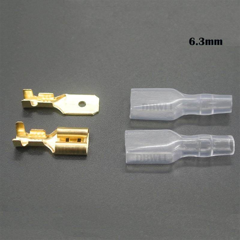 200Pcs/50Pairs Female Male Spade Crimp Terminals Sleeve Wire Wrap ...