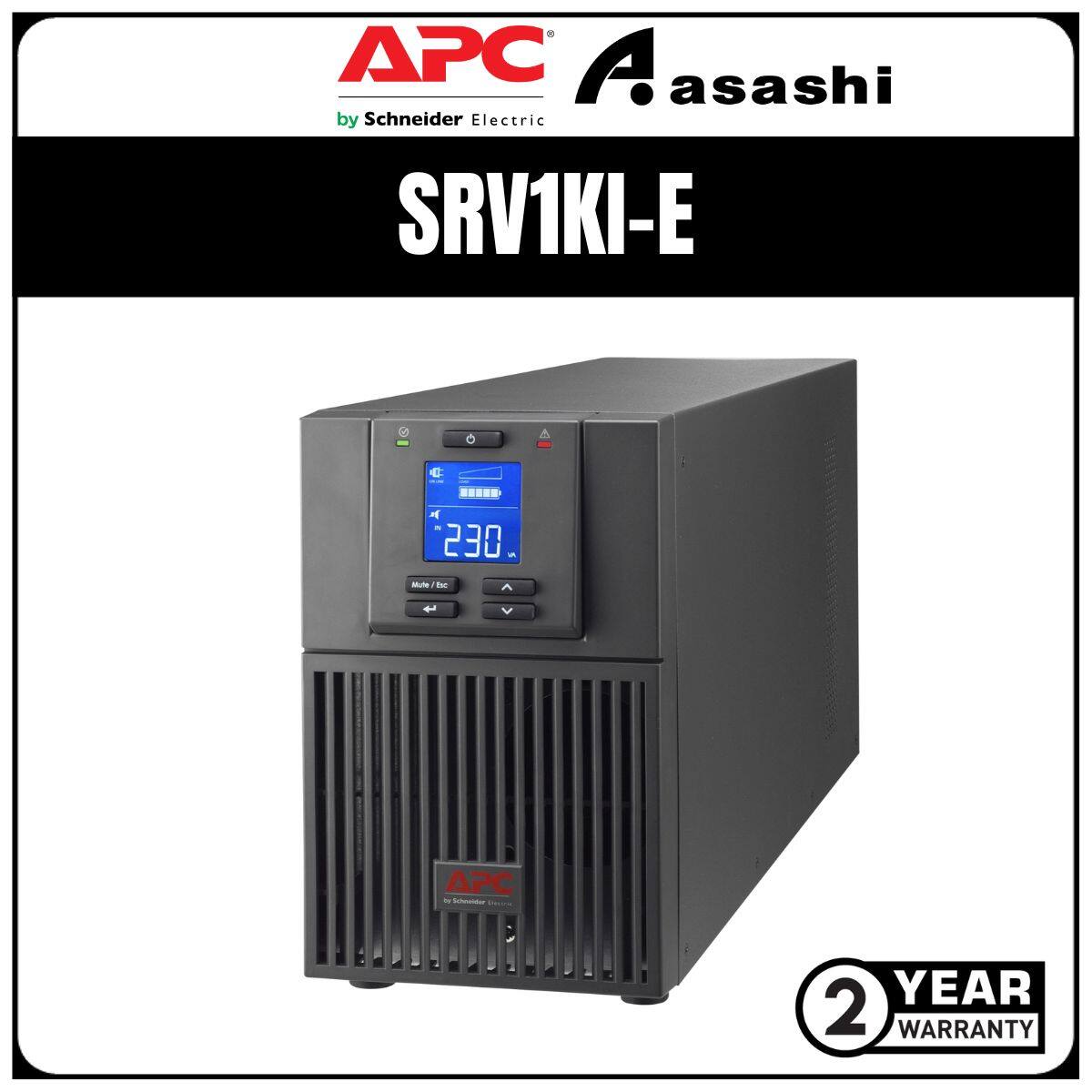APC Easy UPS SRV1KI-E / SRV1KRI-E On-Line SRV 1000VA 900W 230V | Lazada