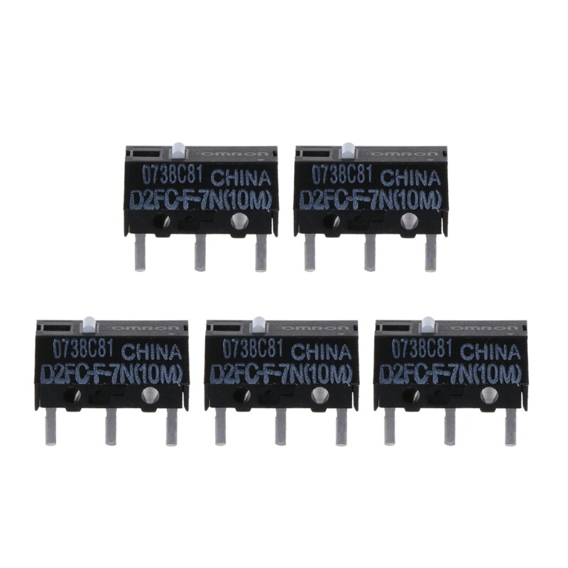 5Pcs Omron Mouse Micro Switch D2FC-F-7N (10M) for Logitech Microsoft ...