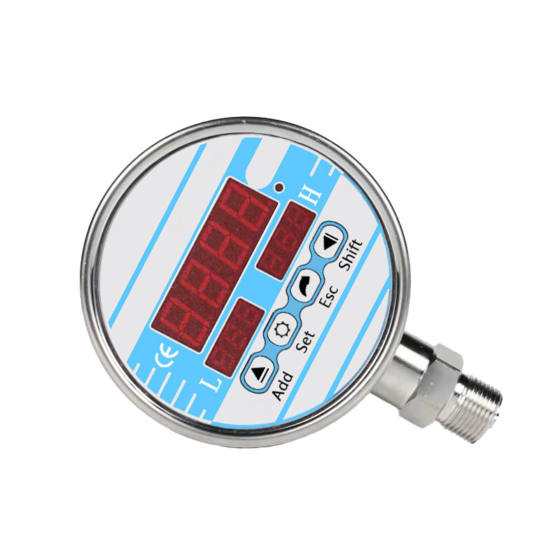 ES-PG200 Pressure Gauge LCD Display 0-100Mpa Stainless steel electric contact pressure gauge Psi ...