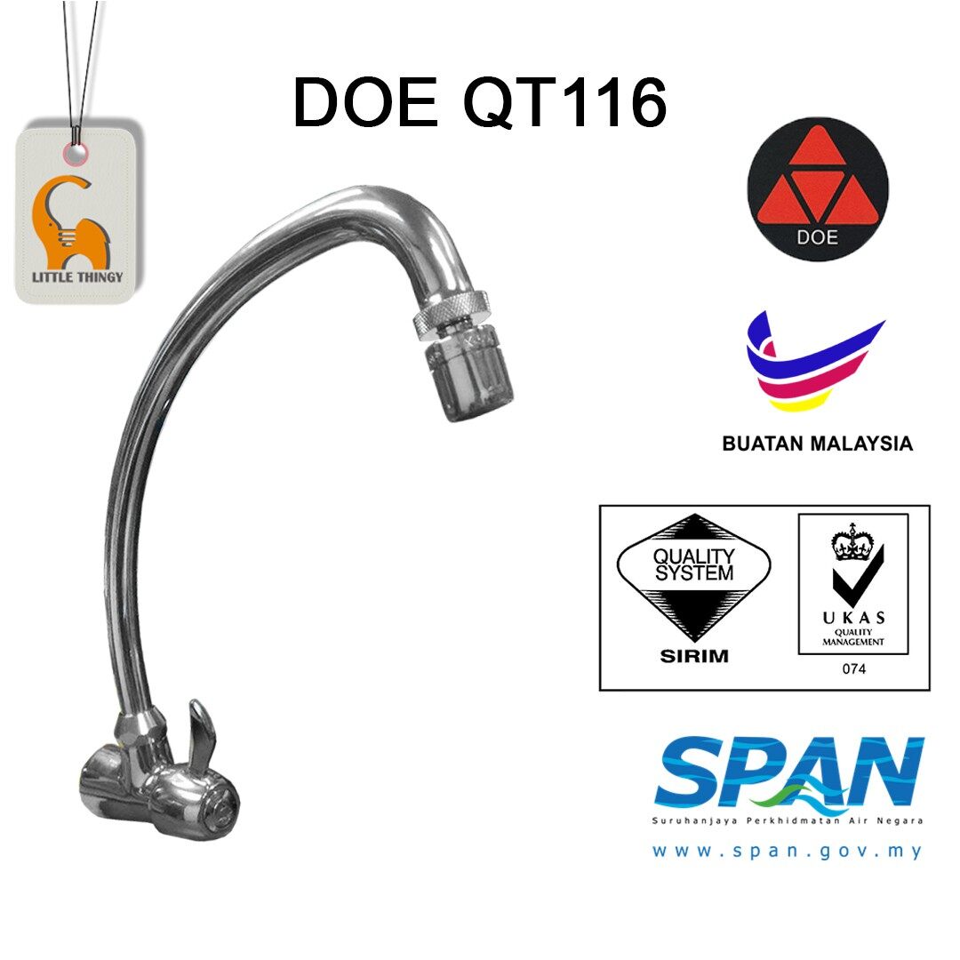 Wall Mounted Sink Water Tap Doe QT116 With Swivel Anti-Splash Aerator ...