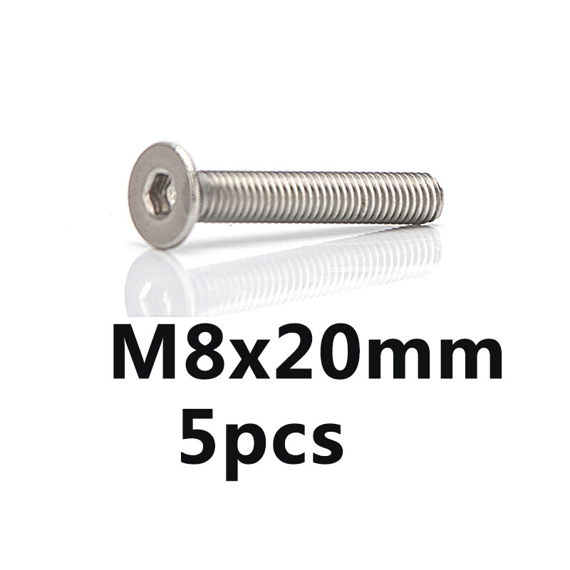 M6 M8 M10 Flat Head Screws Bolts Length 8mm-100mm Stainless Steel 304 Hex Hexagon Socket Head ...