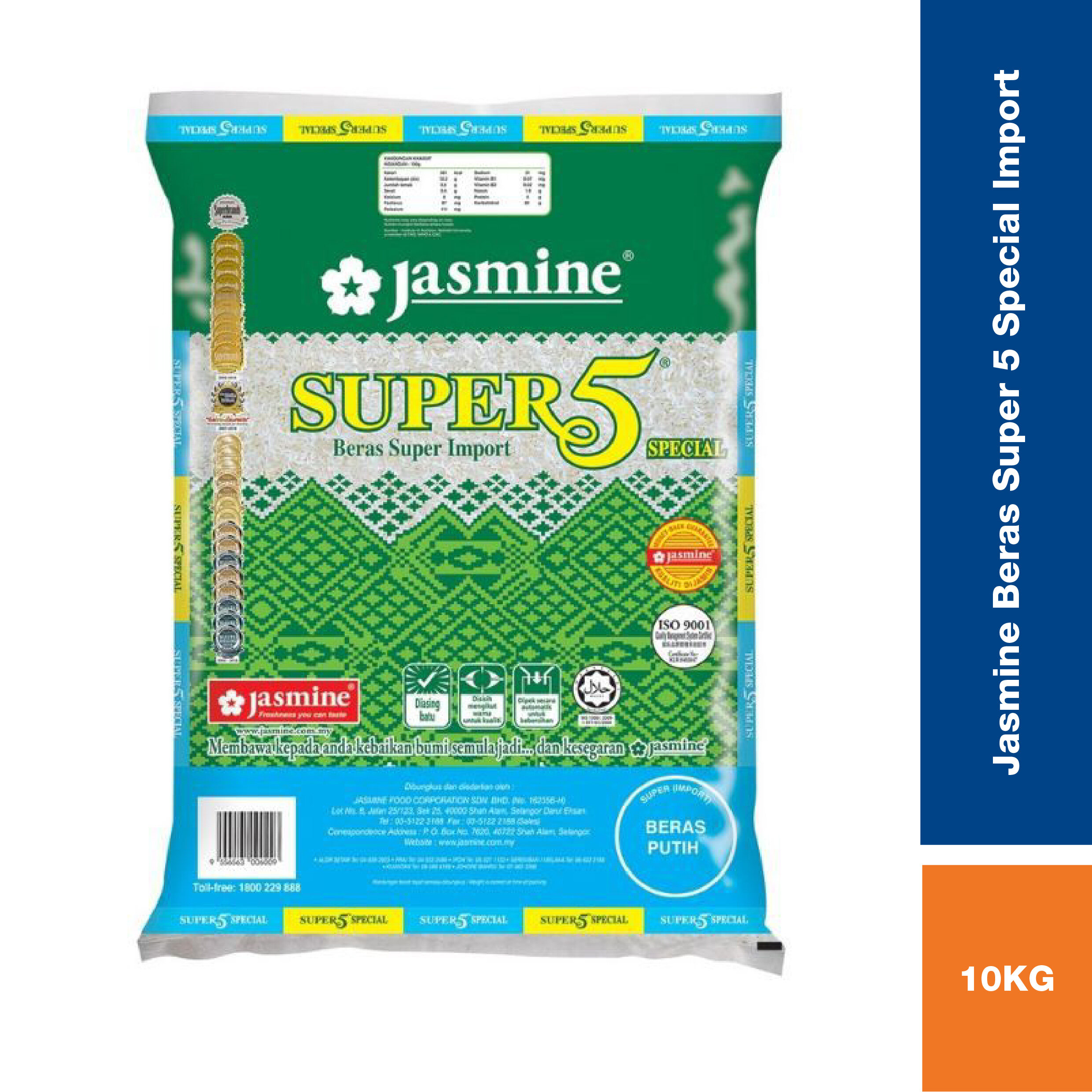 Beras Jasmine Super 5 Special Import 10KG | Lazada