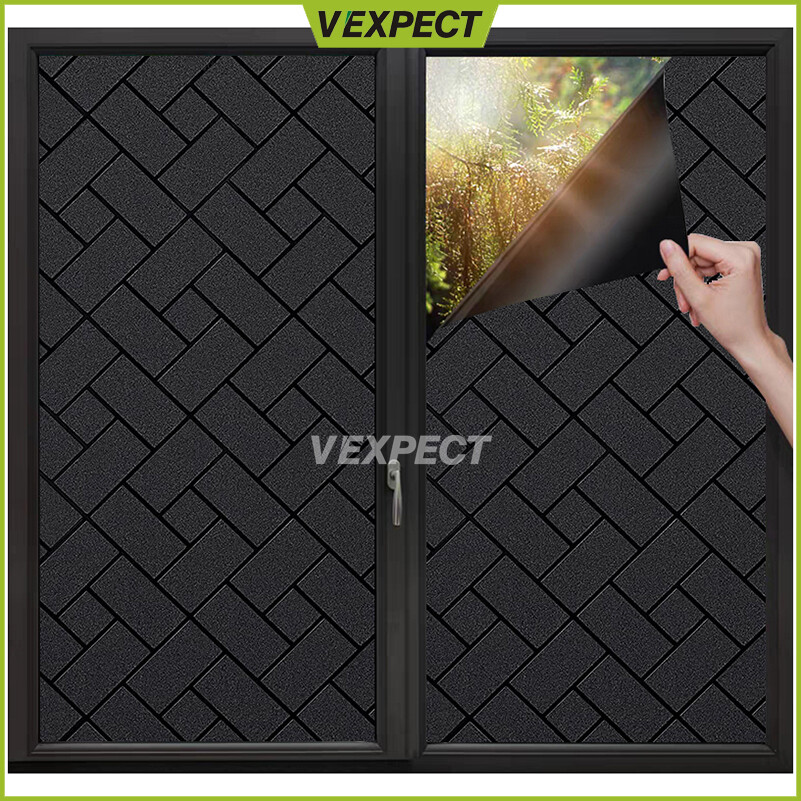 Blackout Window Sticker Film, Privacy Window Film Sticker, Total ...