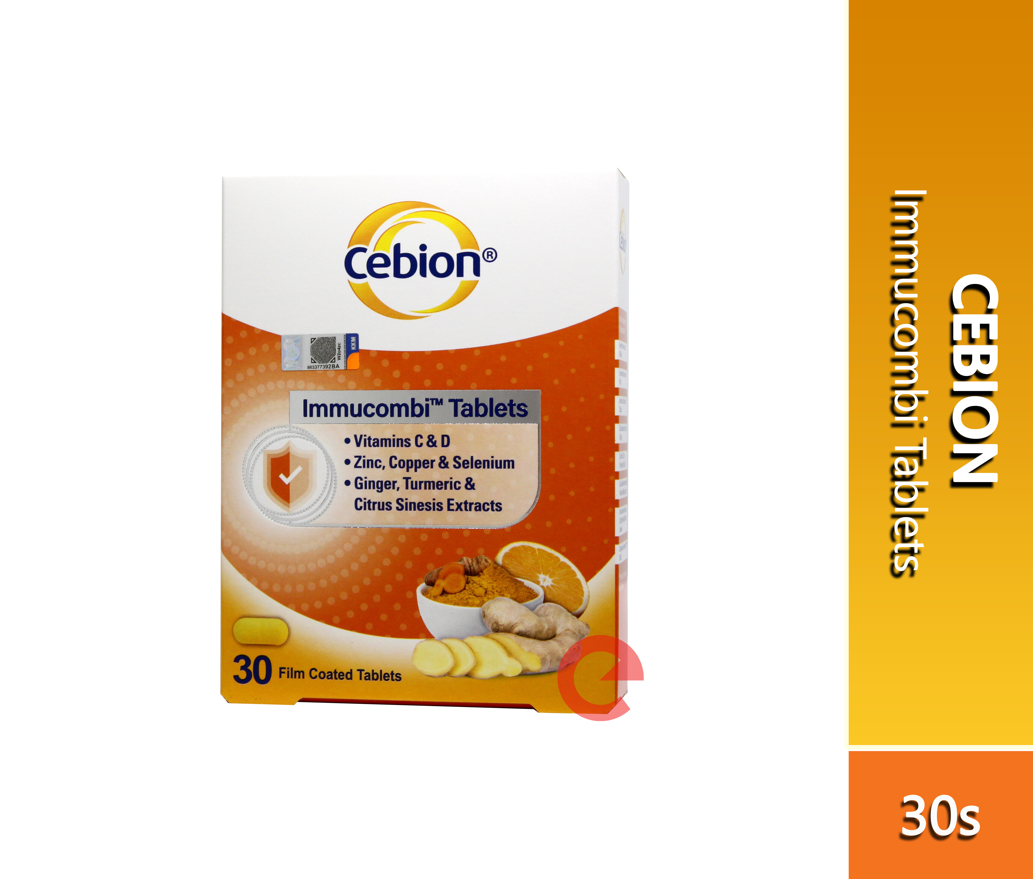 Cebion Immucombi Film Coated Tablet 30s (with Vitamin C & D, Zinc ...
