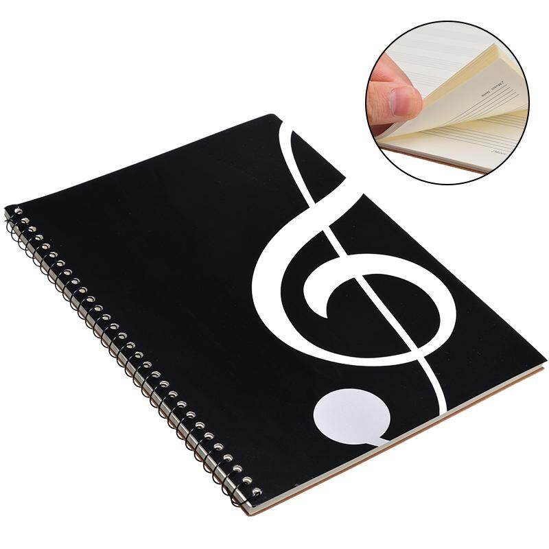 BOKALI BLANK Music ลูก Manuscript การเขียนหนังสือ Stave Notebook สีดำ ...