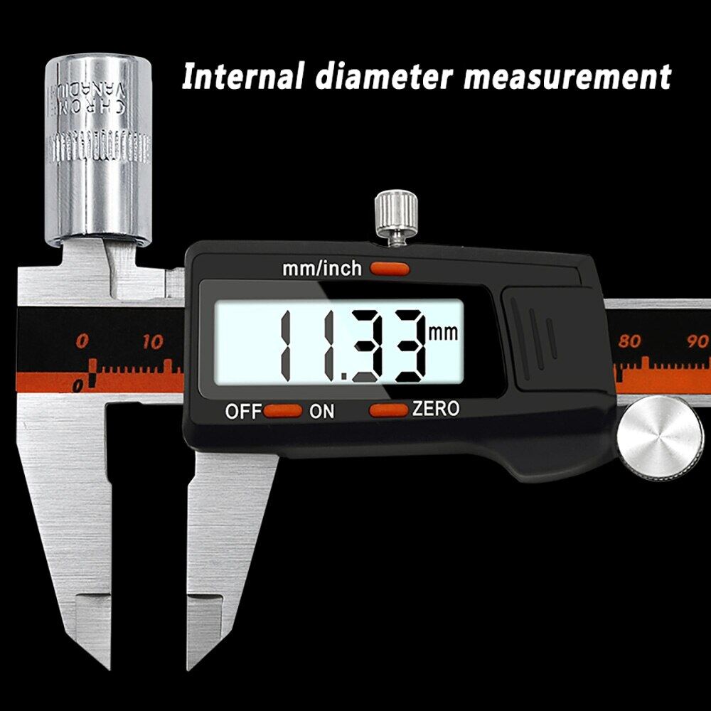 0-150MM Digital Readout Vernier Caliper Electronic Micrometer Stainless ...