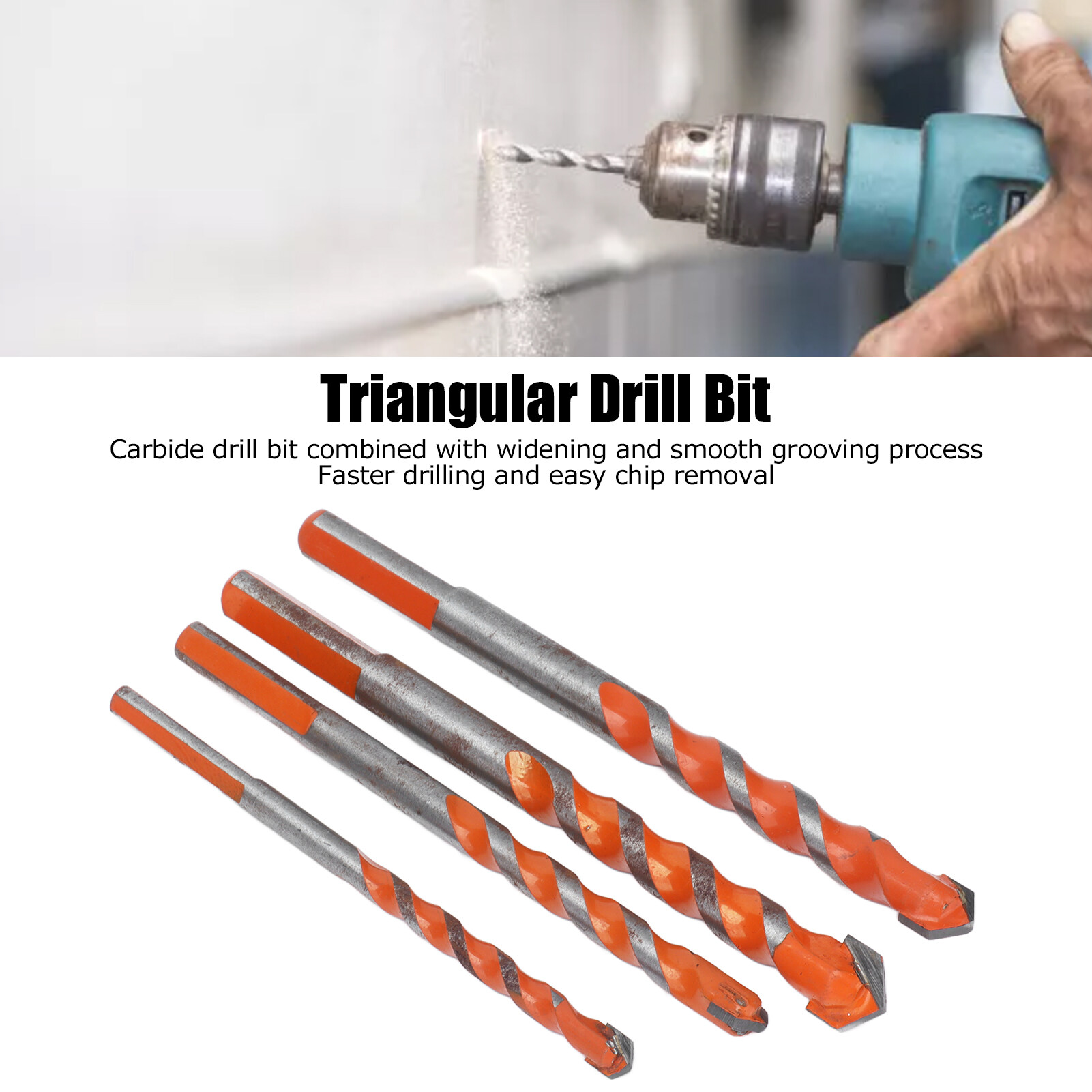 Triangular Head Drill Bit Multi Size Multifunctional Triangle ...