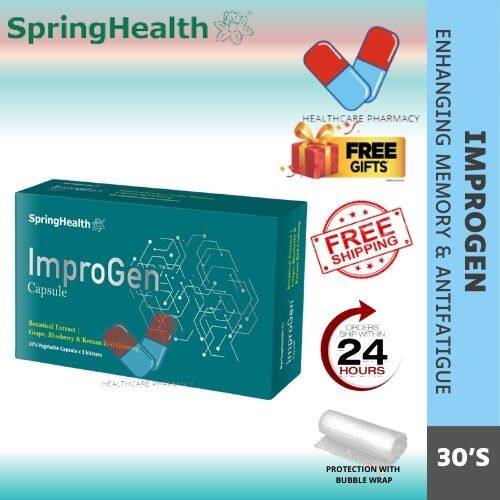 [HEALCAREPHARMACY] SpringHealth ImproGen® Vegetable Capsules 30 ...