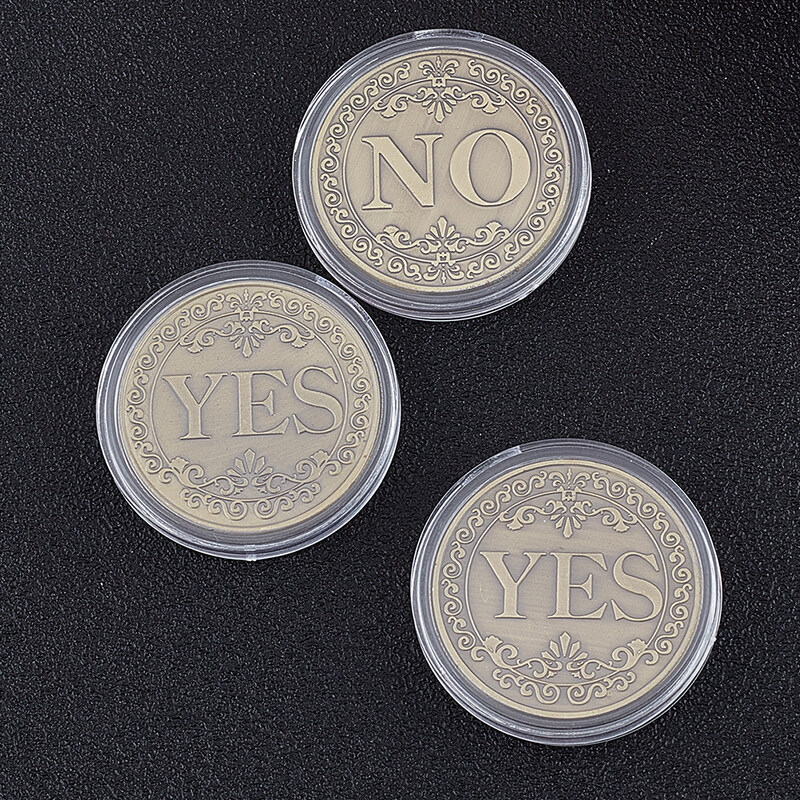 Extra Sweet 1Pcs Creative Alloy Coin Collectible Great Gift Yes Or No ...