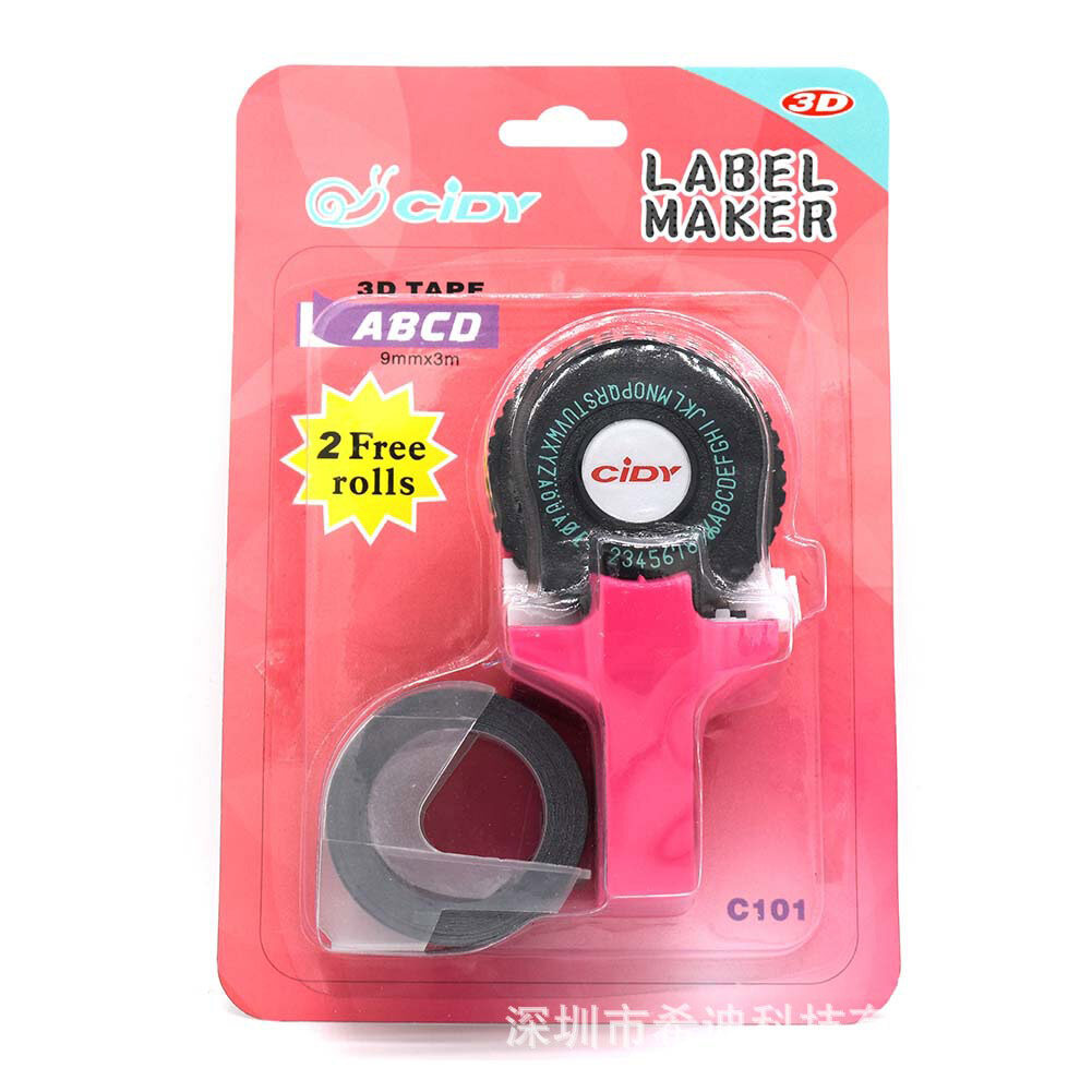 Tian [สต็อก] C101 Mini DIYคู่มือเครื่องพิมพ์ดีดเทปCapital Letter Disk Embossing Maker - Tian1505 ...