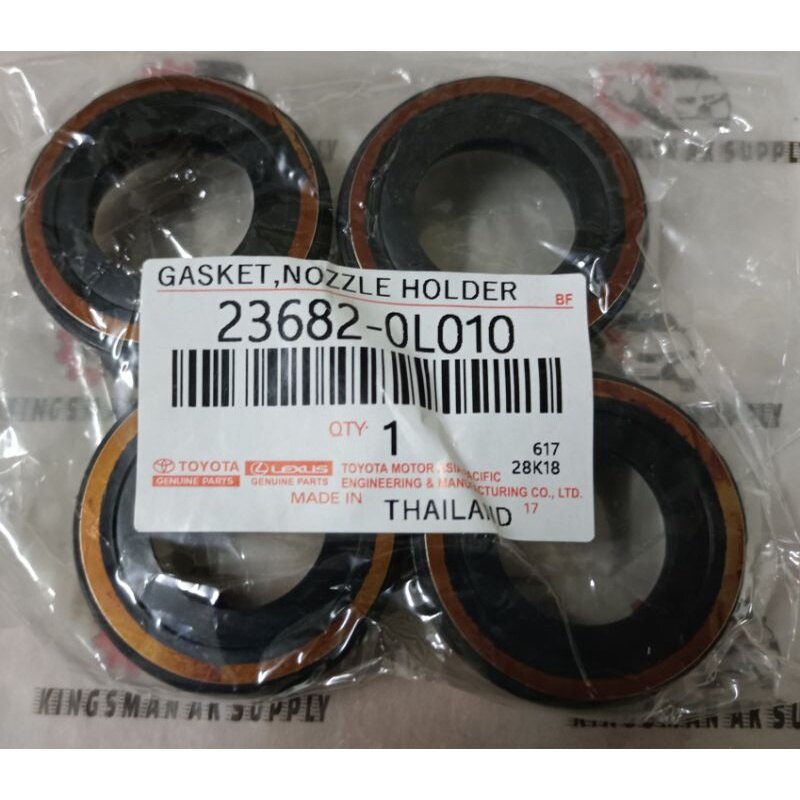 23682-0L010 PLUG SEAL ORIGINAL TOYOTA HILUX VIGO KUN25 KUN26 KDH200 ...